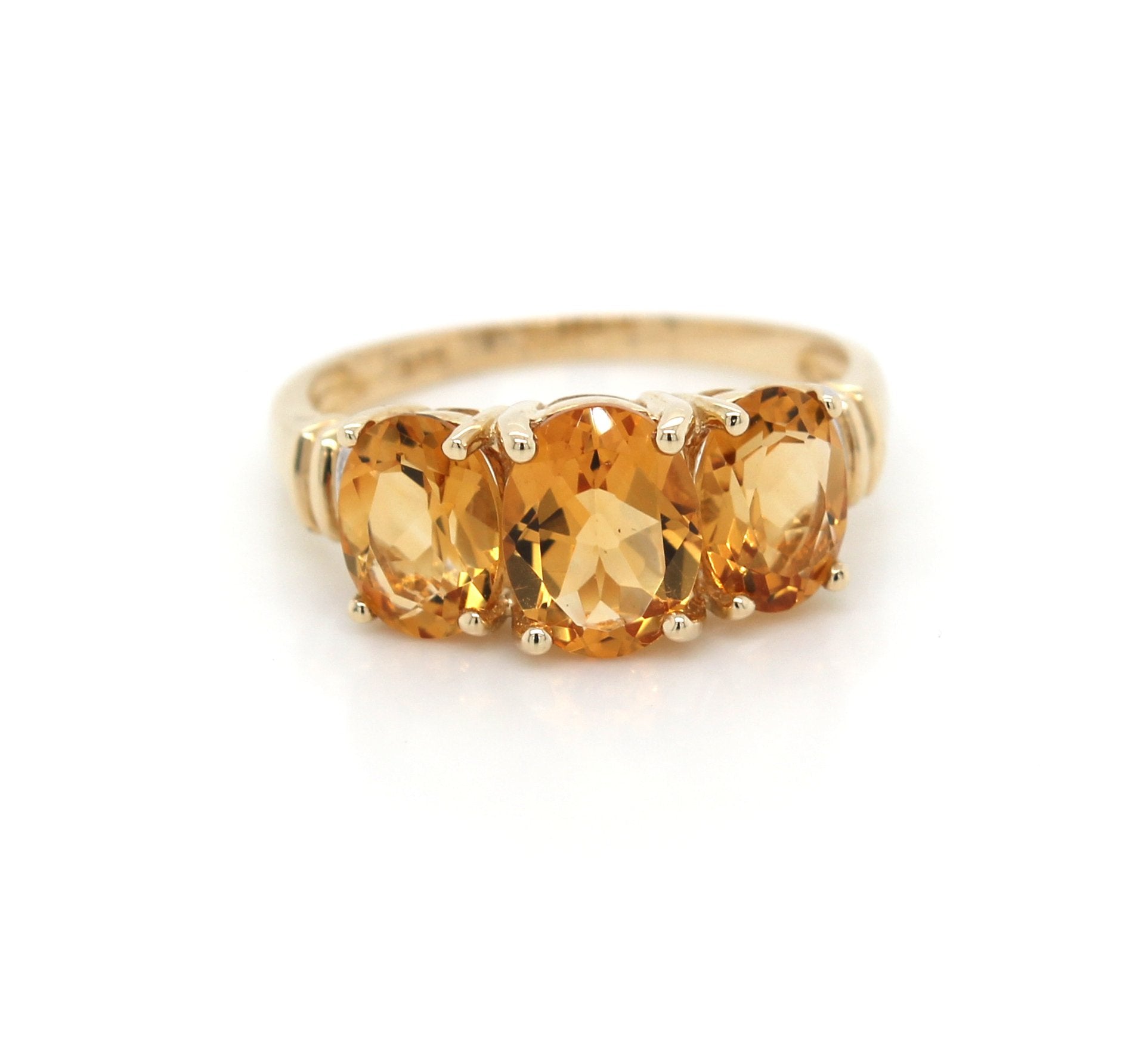 Classic 3 Stone Dress Ring Citrine - Victoria G